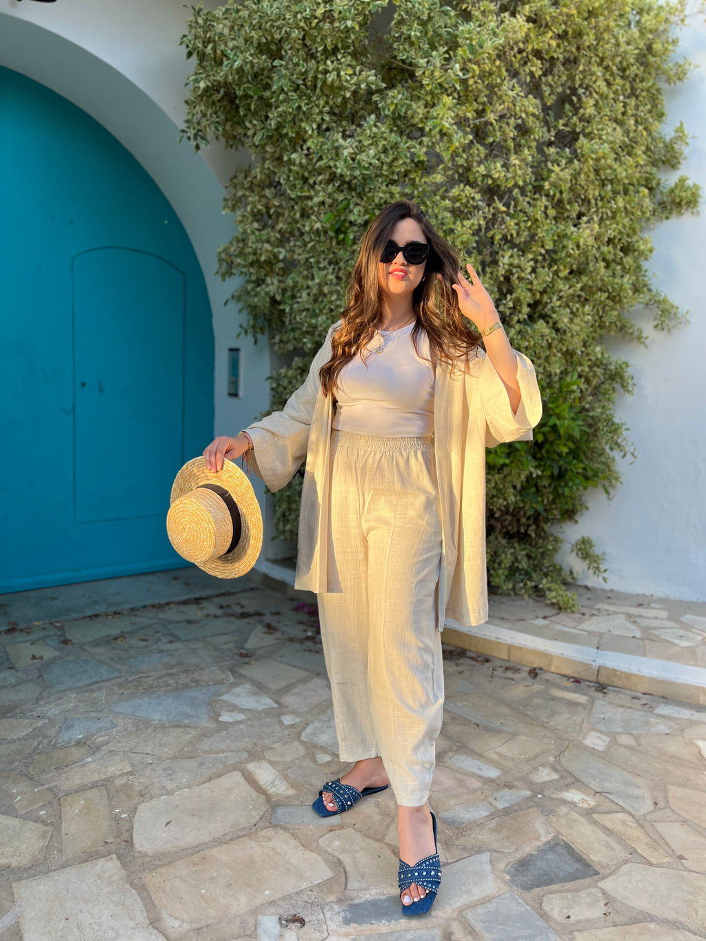 Ensemble Kimono Court Femme - Vert – Noon Morocco